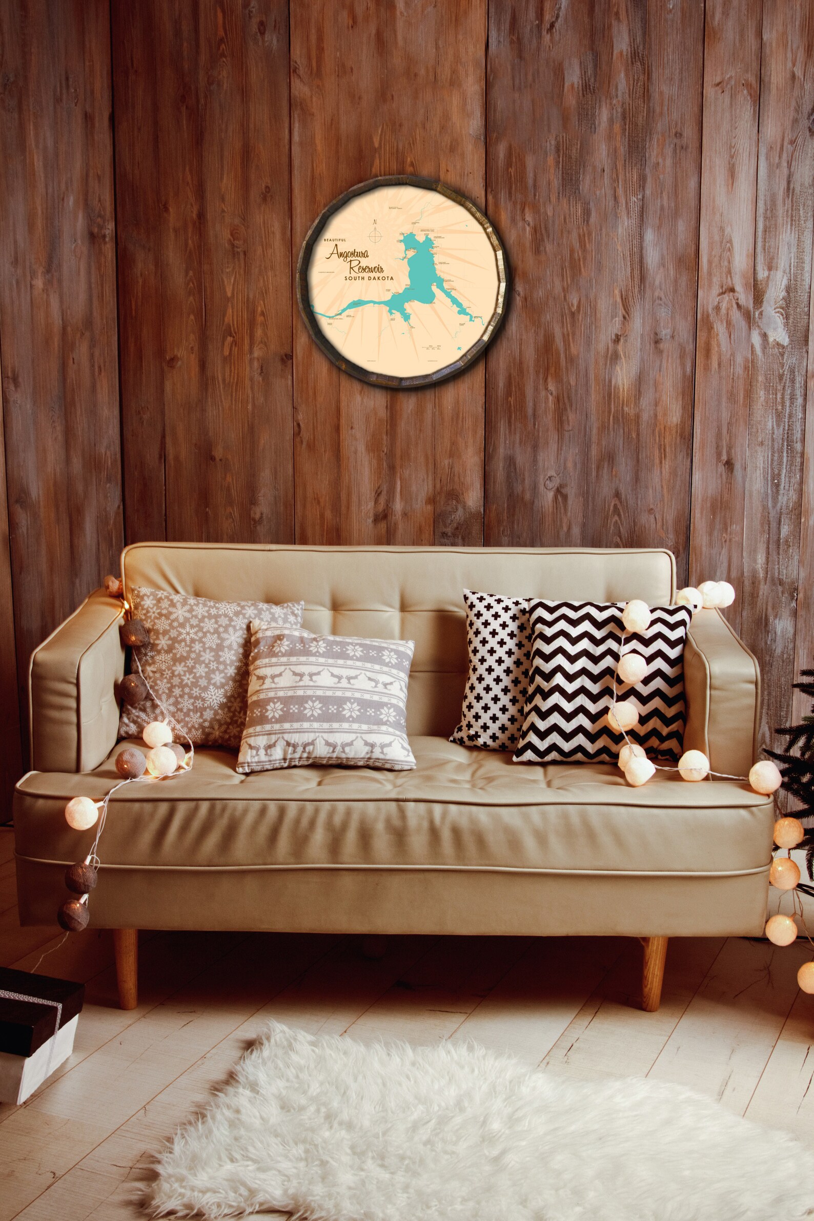 Angostura Reservoir South Dakota | Lake House Décor | Cabin Art ...