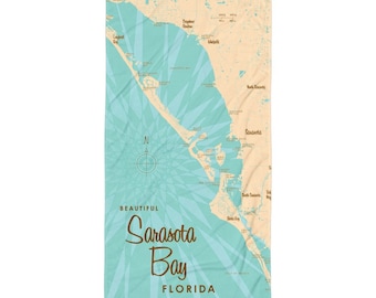 Sarasota Bay Map - Etsy