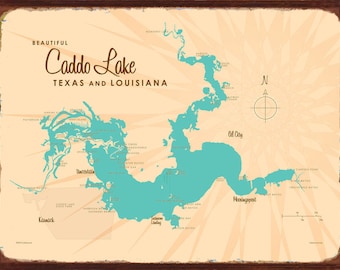 Caddo Lake Map - Etsy