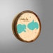 Waverly Lake Minnesota, Rustic Barrel End Map Art - Etsy