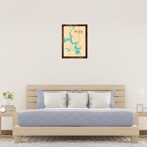 Lake Dubay Wisconsin, Rustic Wood Sign Map Art - Etsy