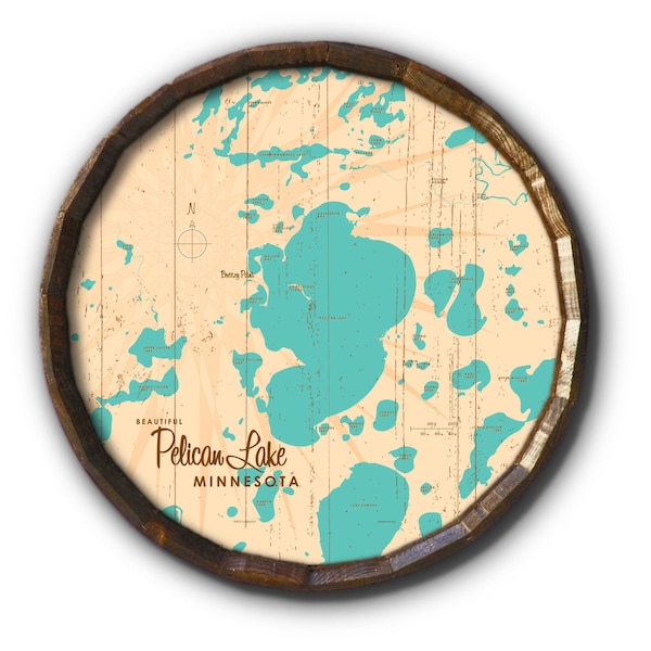 Crow Wing Lake Map - Etsy