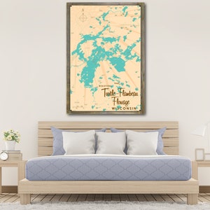 Turtle-flambeau Flowage Wisconsin | Lake House Décor | Cabin Art ...