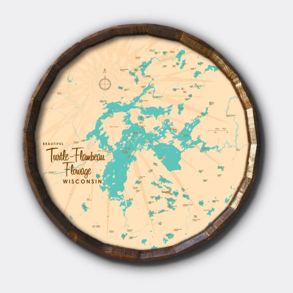 Turtle-flambeau Flowage Wisconsin Lake House Décor Cabin - Etsy