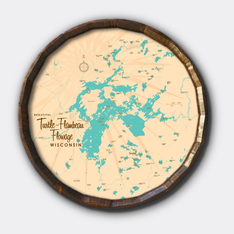 Turtle-flambeau Flowage Wisconsin | Lake House Décor | Cabin Art ...