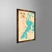 Gull Lake Chain Minnesota, Rustic Wood Sign Map Art - Etsy