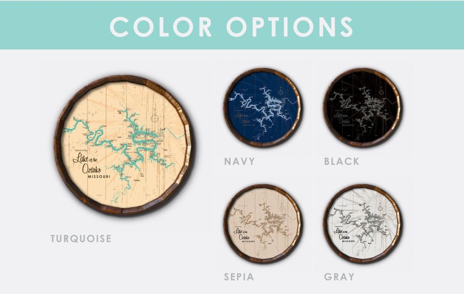 Lake Bistineau Louisiana Rustic Barrel End Map Art - Etsy