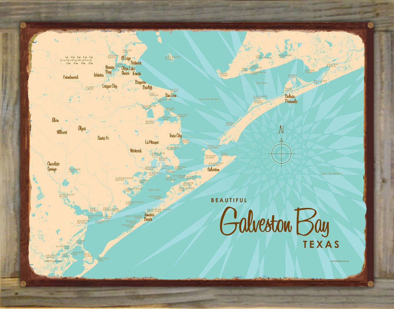 West Galveston Bay Map