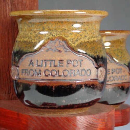 A Little Pot From Colorado Gift Handmade Pottery Stash Jar - Etsy