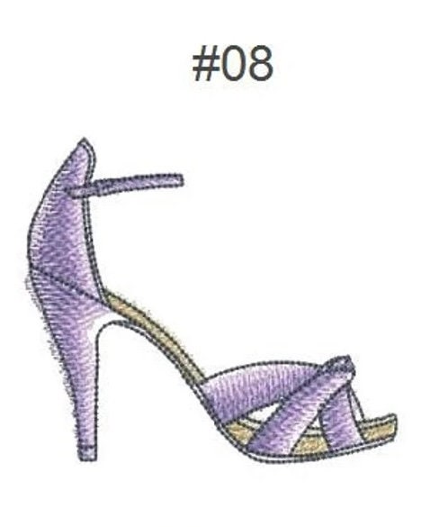 Embroidered Quilt Blocks - High Heels Quilt Blocks - Shoe Quilt Blocks ...