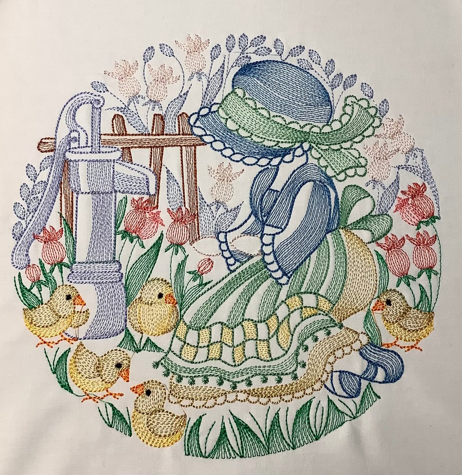 Embroidered Quilt Blocks Sun Bonnet Sue Quilt Blocks Choose Your ...