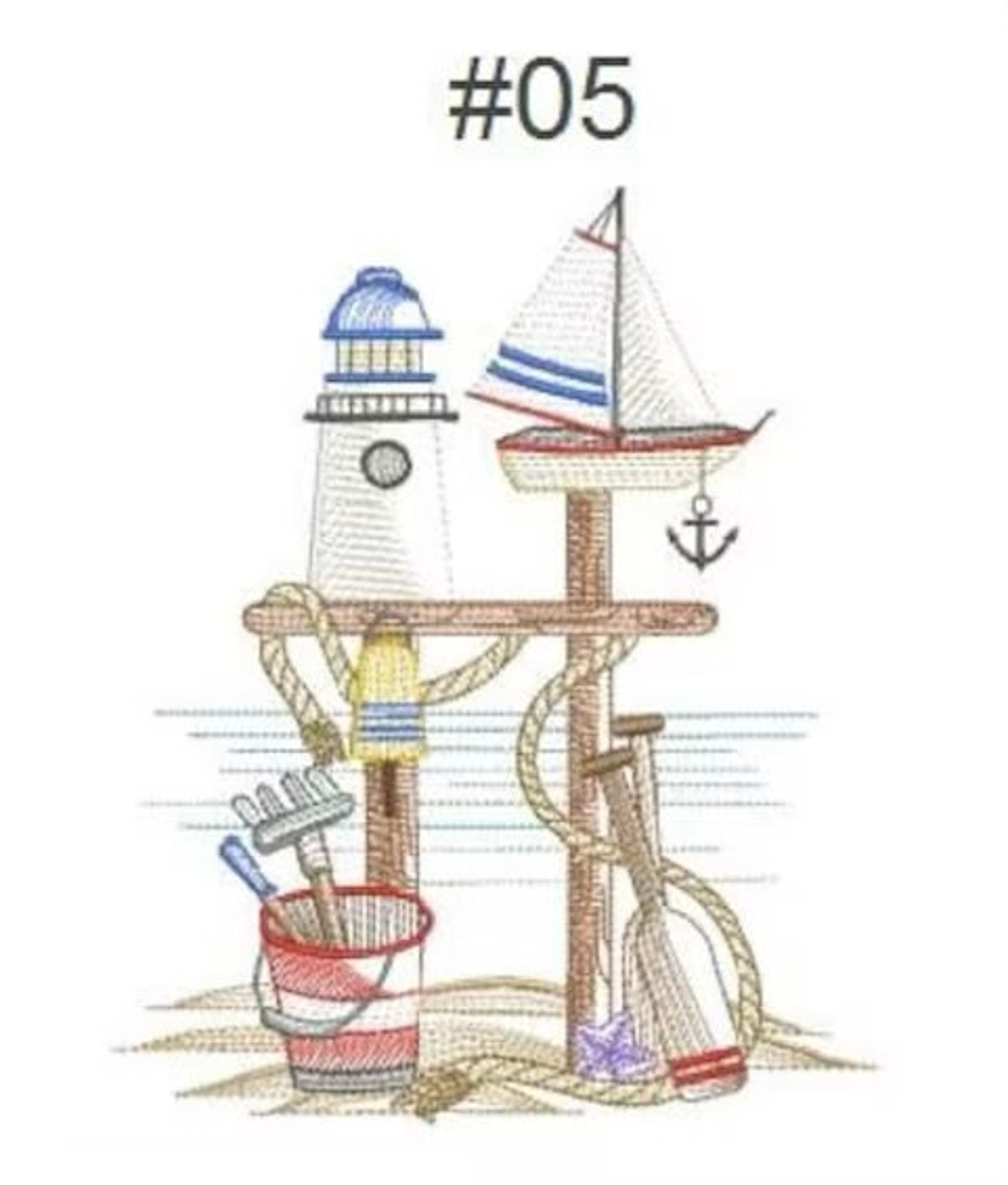 Embroidered Quilt Blocks Beach Quilt Blocks Choose Your - Etsy