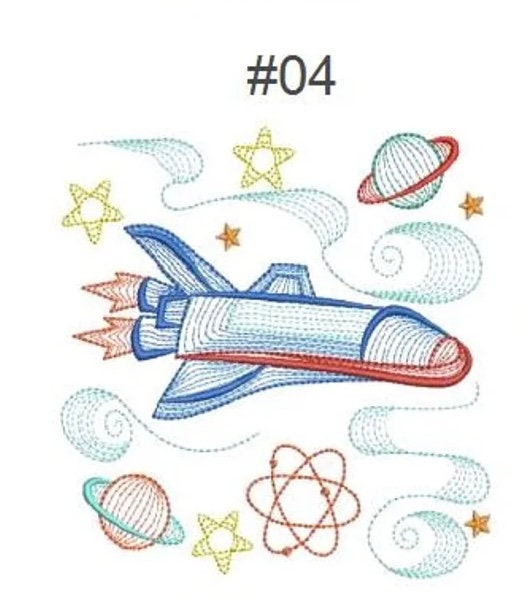 Embroidered Quilt Blocks Outer Space Quilt Blocks Choose Your Designs ...
