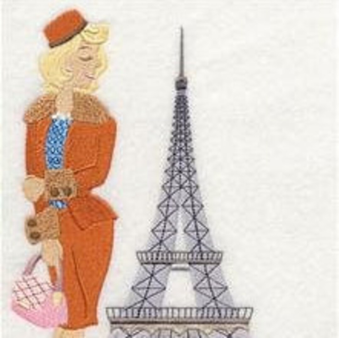 Embroidered Quilt Blocks - French Fashion Quilt Blocks - Set of 6 - Etsy