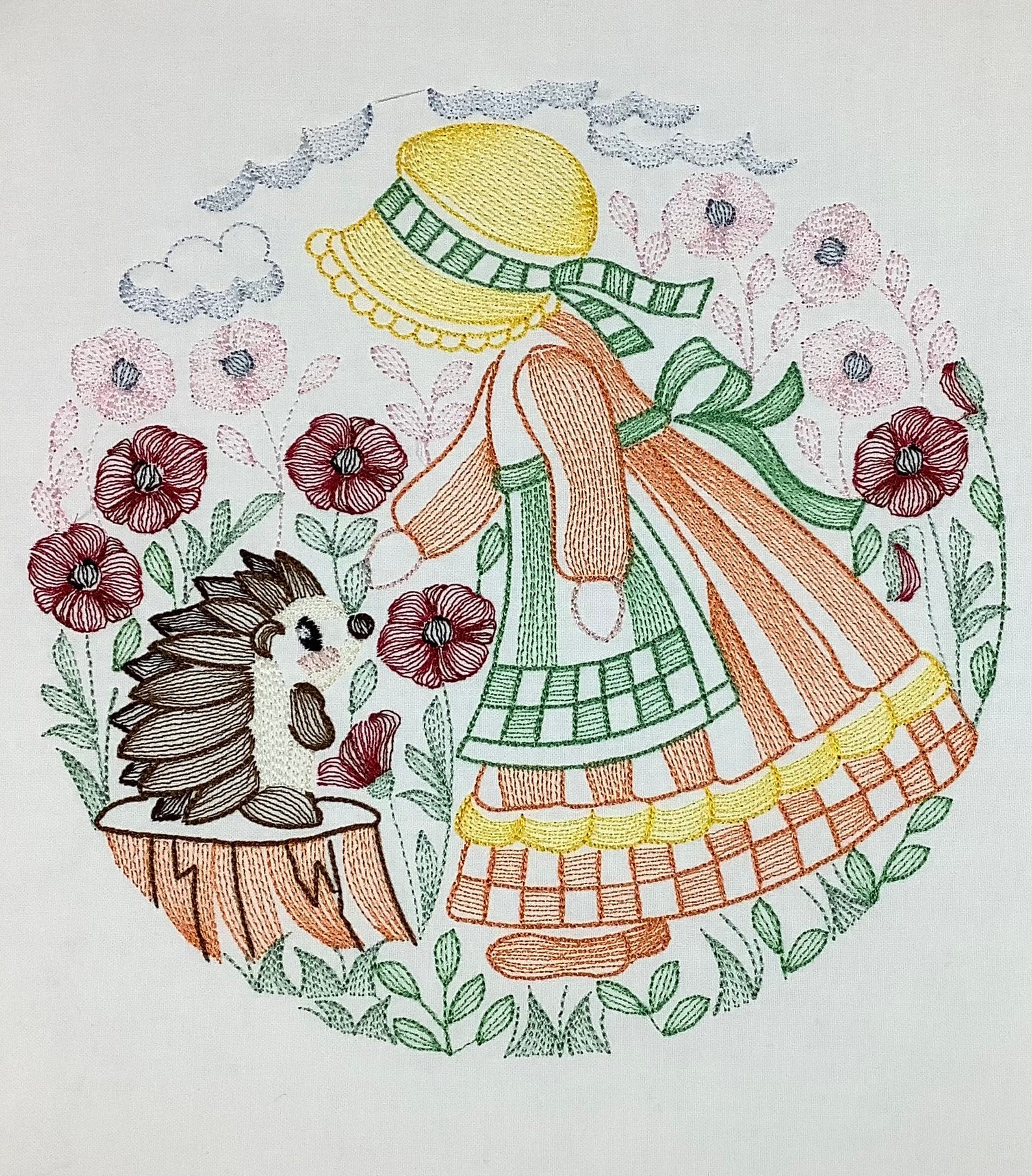 Embroidered Quilt Blocks Sun Bonnet Sue Quilt Blocks Choose Your ...