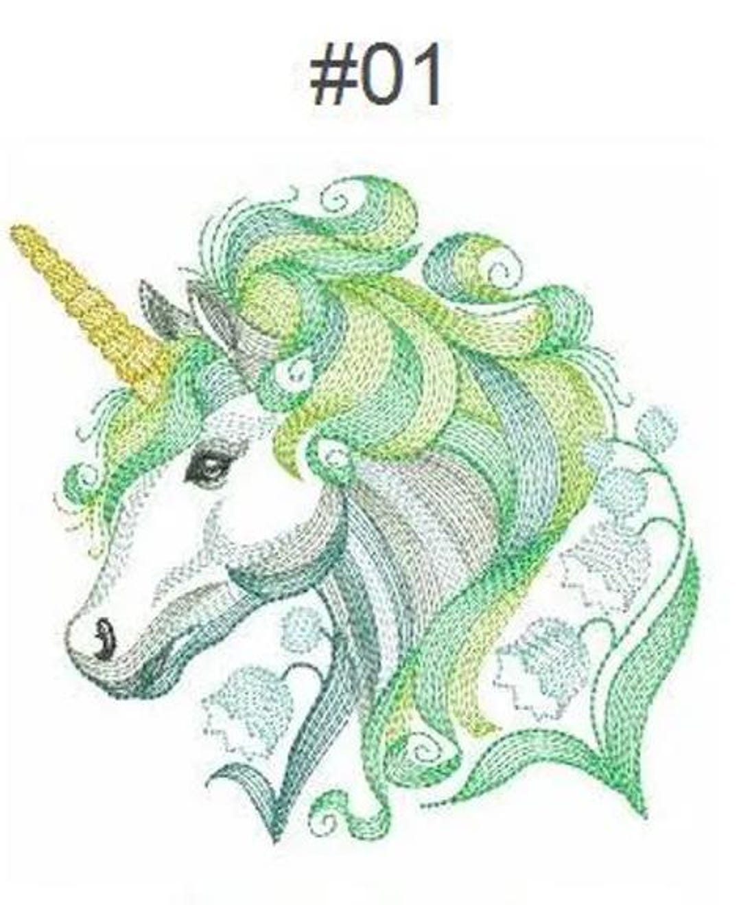 Embroidered Quilt Blocks - Unicorn Quilt Blocks - Choose Your Designs ...