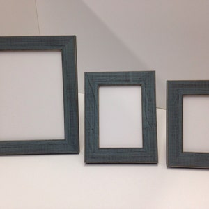 GRAY Rustic Wood Picture Frame, Grey Reclaimed Distressed Wood, All ...