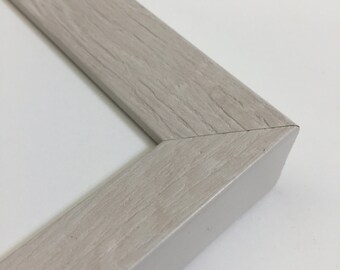 GRAY Rustic Wood Picture Frame, Grey Reclaimed Distressed Wood, All ...