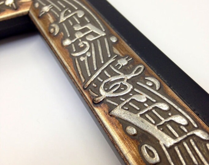 5x7 Music Themed Hand Decorated Picture Frame - Etsy