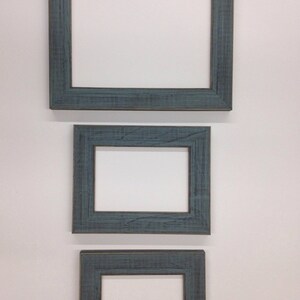 GRAY Rustic Wood Picture Frame, Grey Reclaimed Distressed Wood, All ...