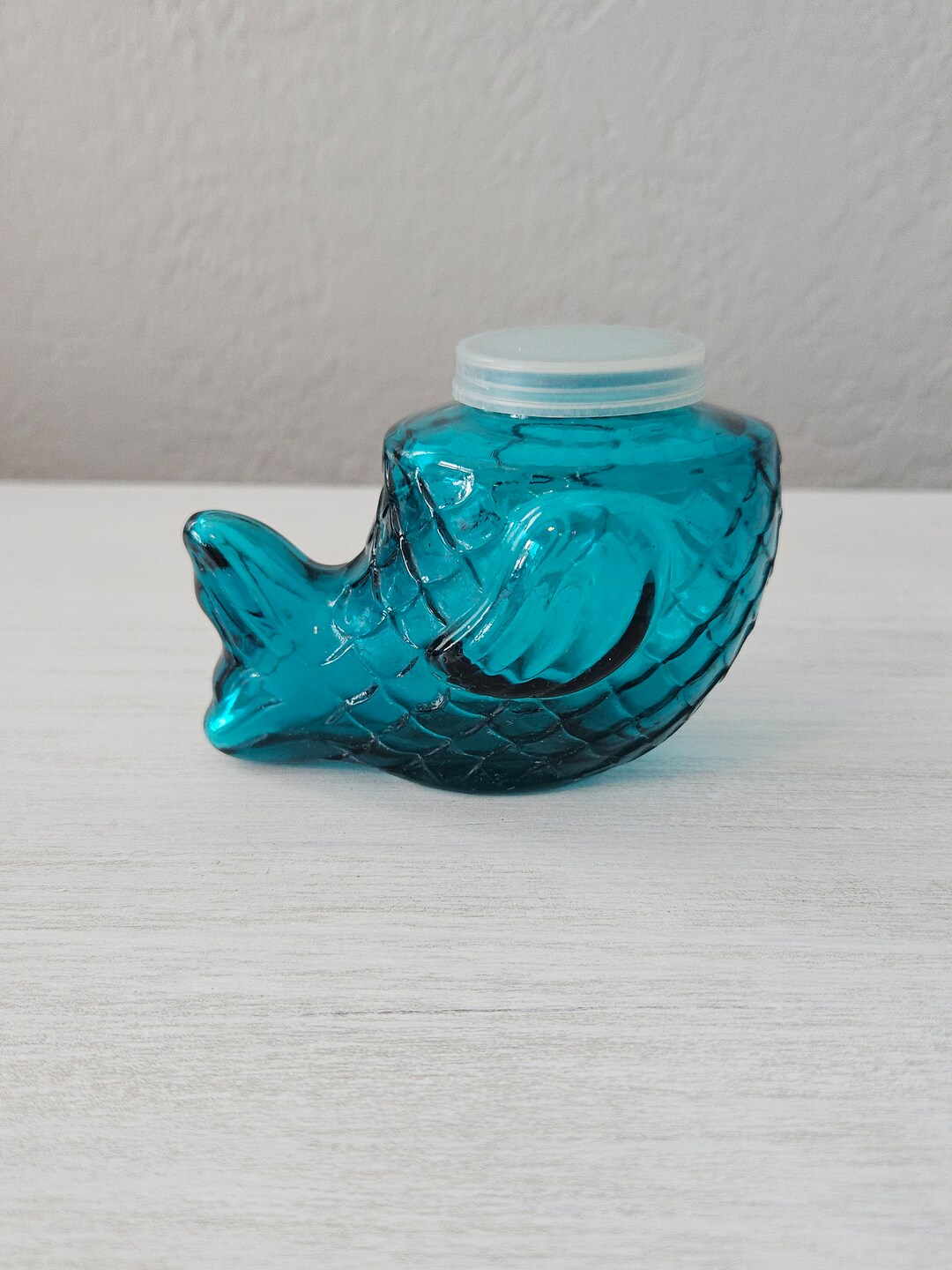 Vintage Avon Glass Fish Bottle - Etsy