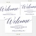 Navy Welcome Sign Poster Printable PDF Poster Instant - Etsy