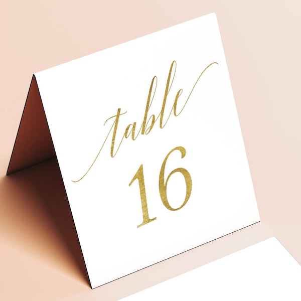 Table Number Tent - Etsy