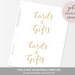 Gold Cards and Gifts Printable Sign Gold Faux Foil - Etsy