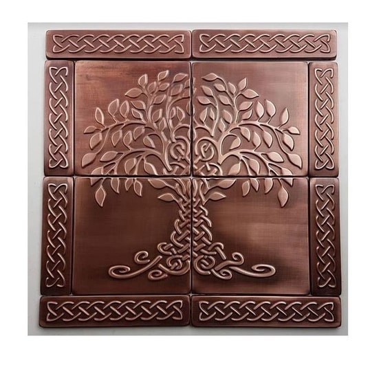 Beautiful Celtic Tree of Life Backsplash Kitchen Tiles Set | Etsy