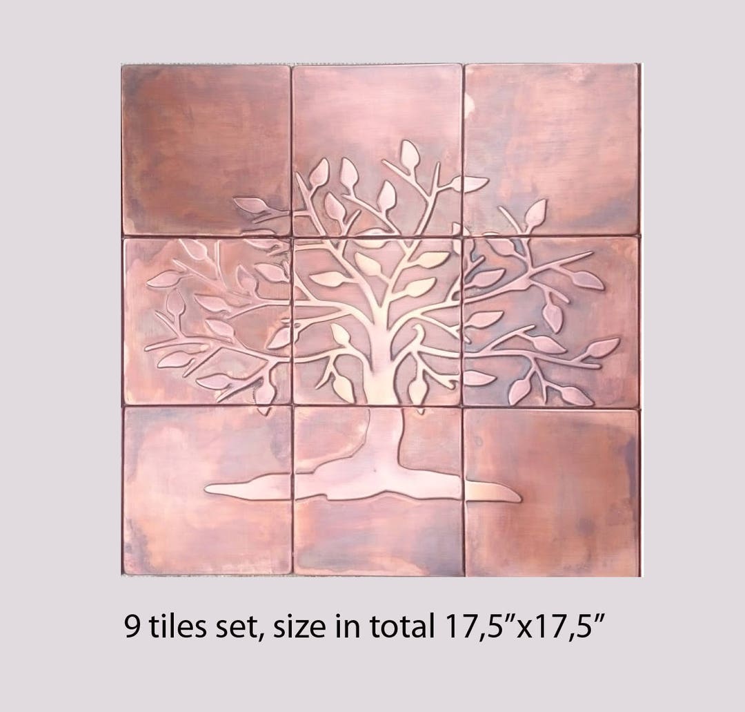 Tree of Life, Tree of Life Tile, Tree Tile, Tile Tree, 9 Tiles Set ...