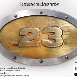 Brass Logo Hand Made Brass Sign Brass Sign for House Brass - Etsy