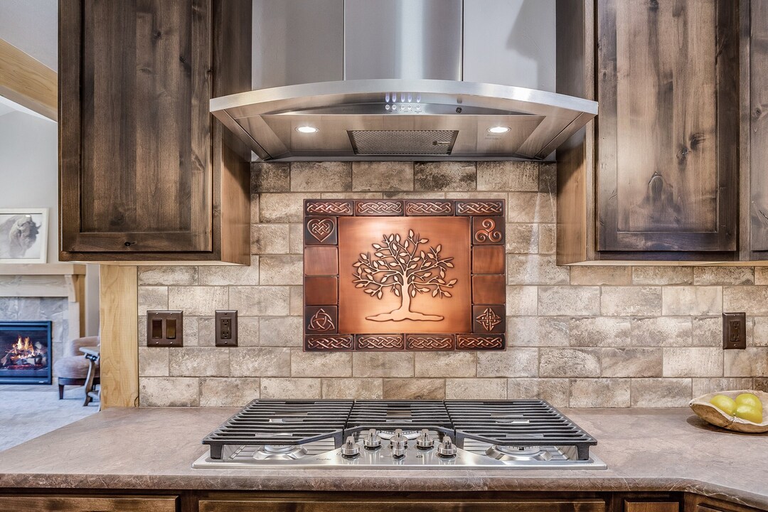 24x20 Bacskplash Tree of Life Copper Celtic Backsplashes Tree ...