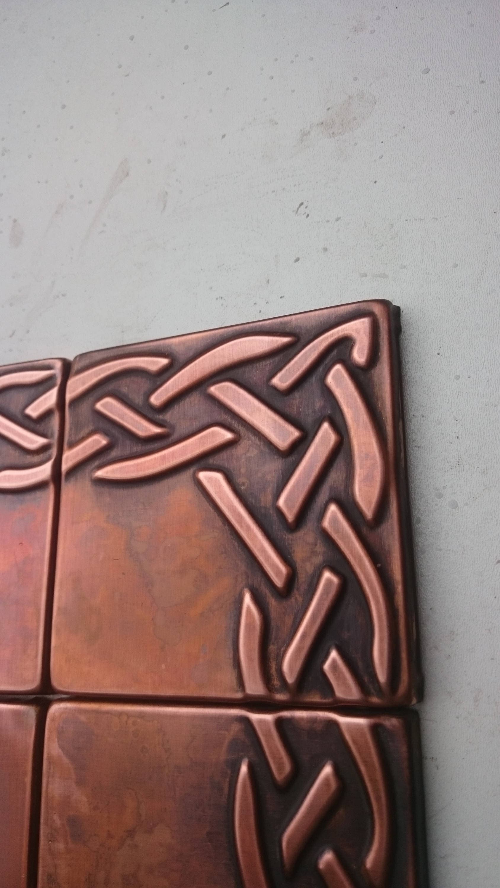 Celtic Tiles Celtic Designs Set of 4 Copper Celtic Tiles | Etsy