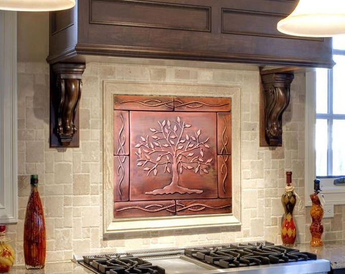 Tree of Life, Tree Tiles, Symbol of Tree, SET OF 9 TILES, Artistic ...