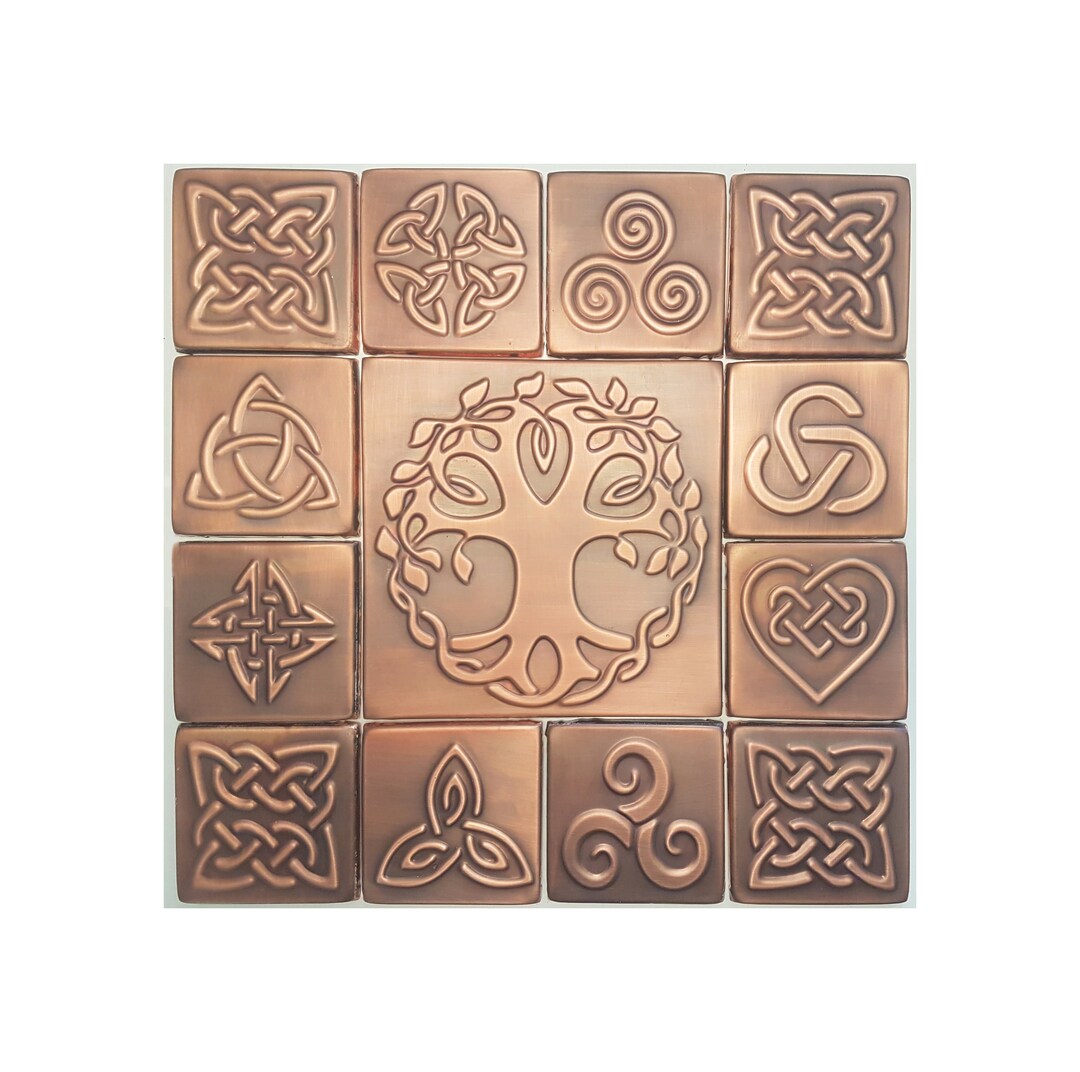 Tree of Life and Celtic Tiles, 13 Tiles Set - Etsy
