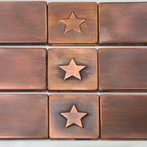 Decorative Tiles, Kitchen Accent Tiles, Backsplash , Set of 9 Brown ...