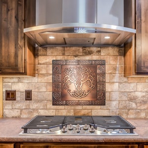 Tree of Life Copper Celtic Backsplashes Tree Backsplash Copper Celtic ...