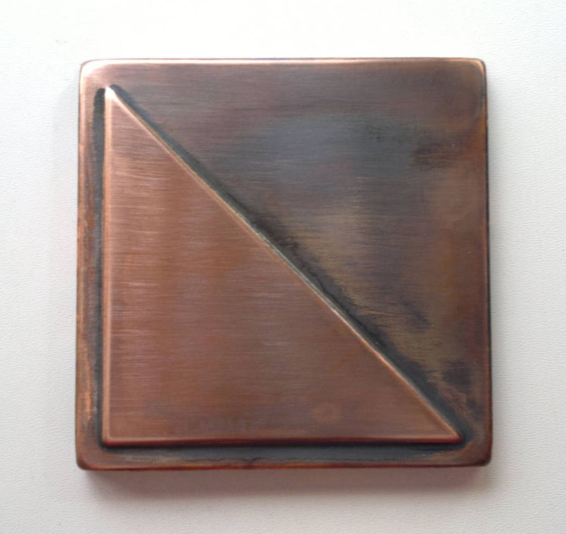 Metal Tiles, SET OF 4 , Backsplash, Kitchen Tiles, Metal Decorative ...