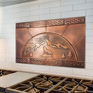 WOLF Decor Design, Copper Wall Art for Indoor&outdoor Wall Sculpture ...
