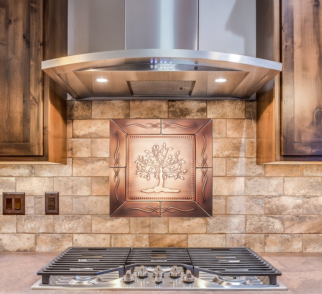 Tree of Life Mural , Size 24x24 Backsplashes Tree , Backsplash Copper ...