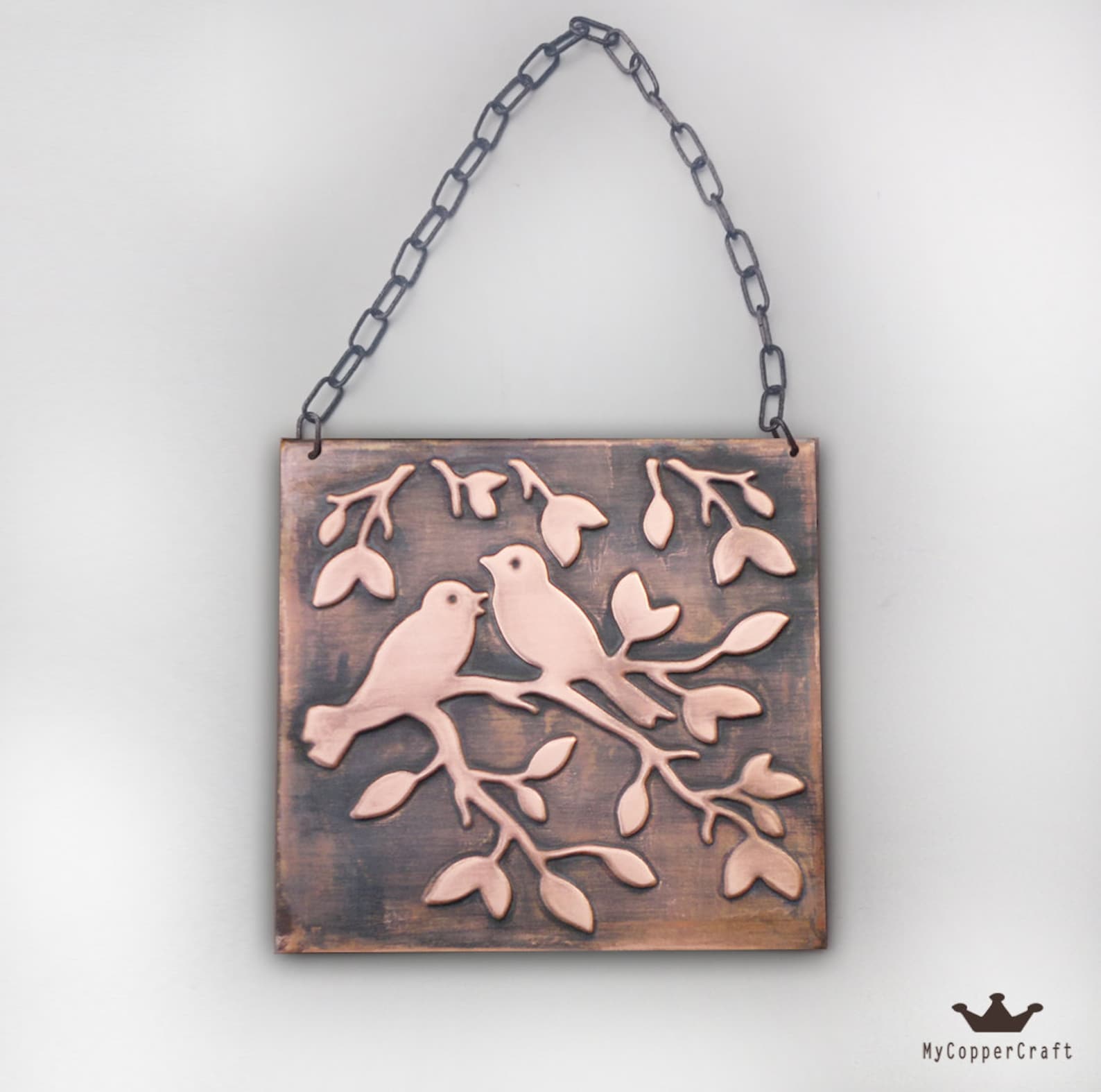 Metal Decor Birds Wall Art Copper Decor Metal Wall Art - Etsy