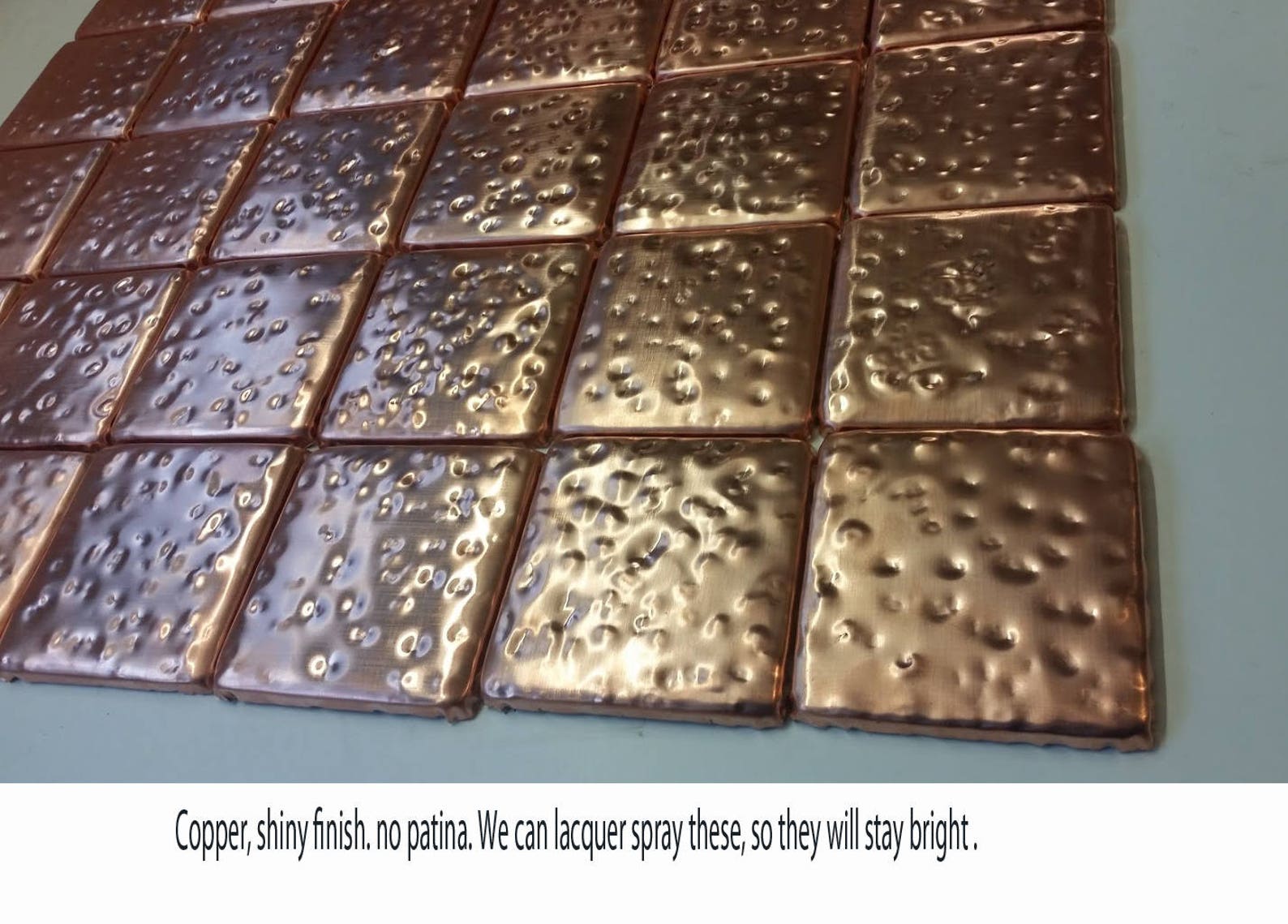 Hammered copper hand hammered metal tiles SET OF 20 Copper | Etsy