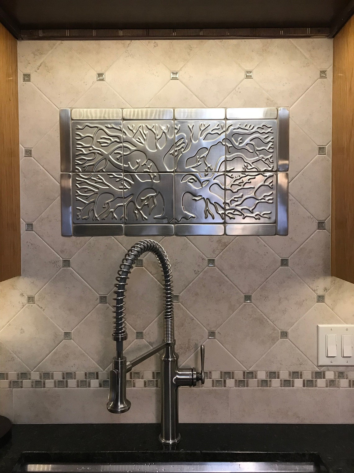 Set of 20 Tiles, Tree of Life , Backsplash, Kitchen Backsplash, 20 ...