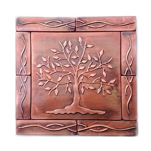 Tree of Life, Tree Tiles, Symbol of Tree, SET OF 9 TILES, Artistic ...