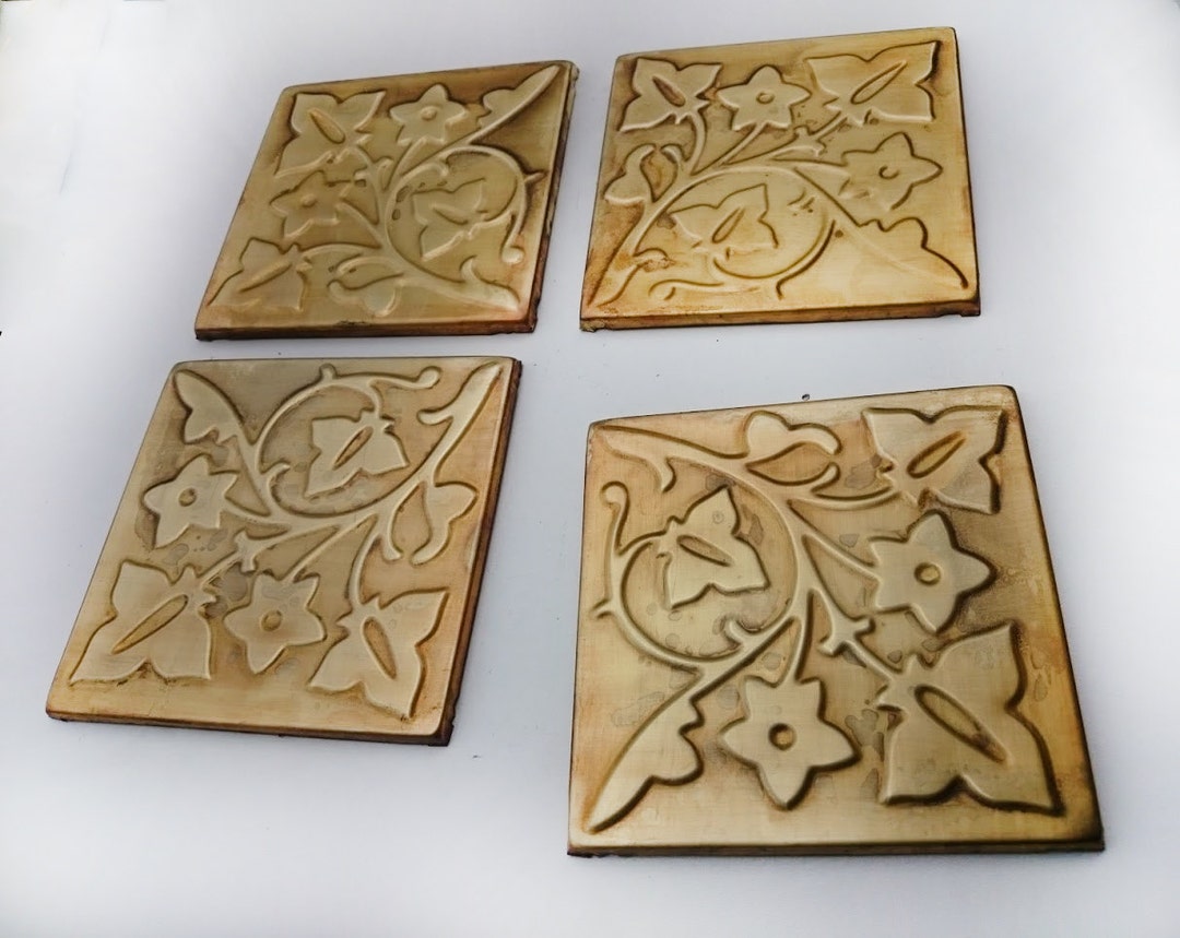 Metal Tiles, Kitchen Backsplash , Backsplash Tiles,set OF 4 TILES ...