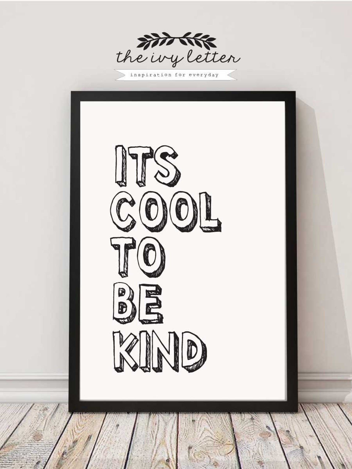 It's Cool to Be Kind Poster Printable Inspirational | Etsy