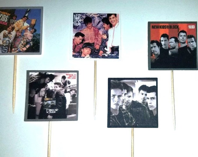 New Kids on the Block NKOTB Album Cover Cupcake Toppers - Etsy