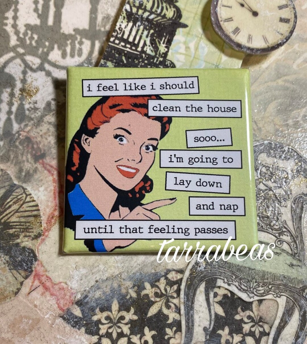 Funny Magnet - Fridge Magnet #160 - I Feel Like I Should Clean the ...
