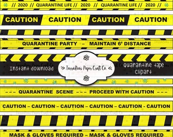 Crime Scene CSI Tape Clip Art / Police Line Tape / Danger Clipart for ...