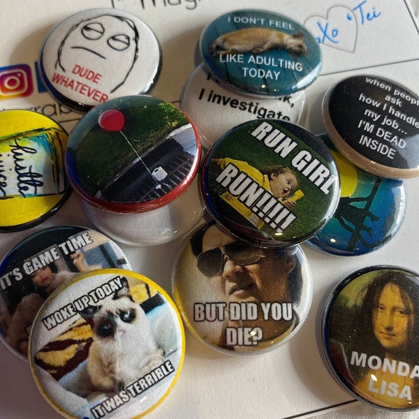 Funny Buttons - Etsy